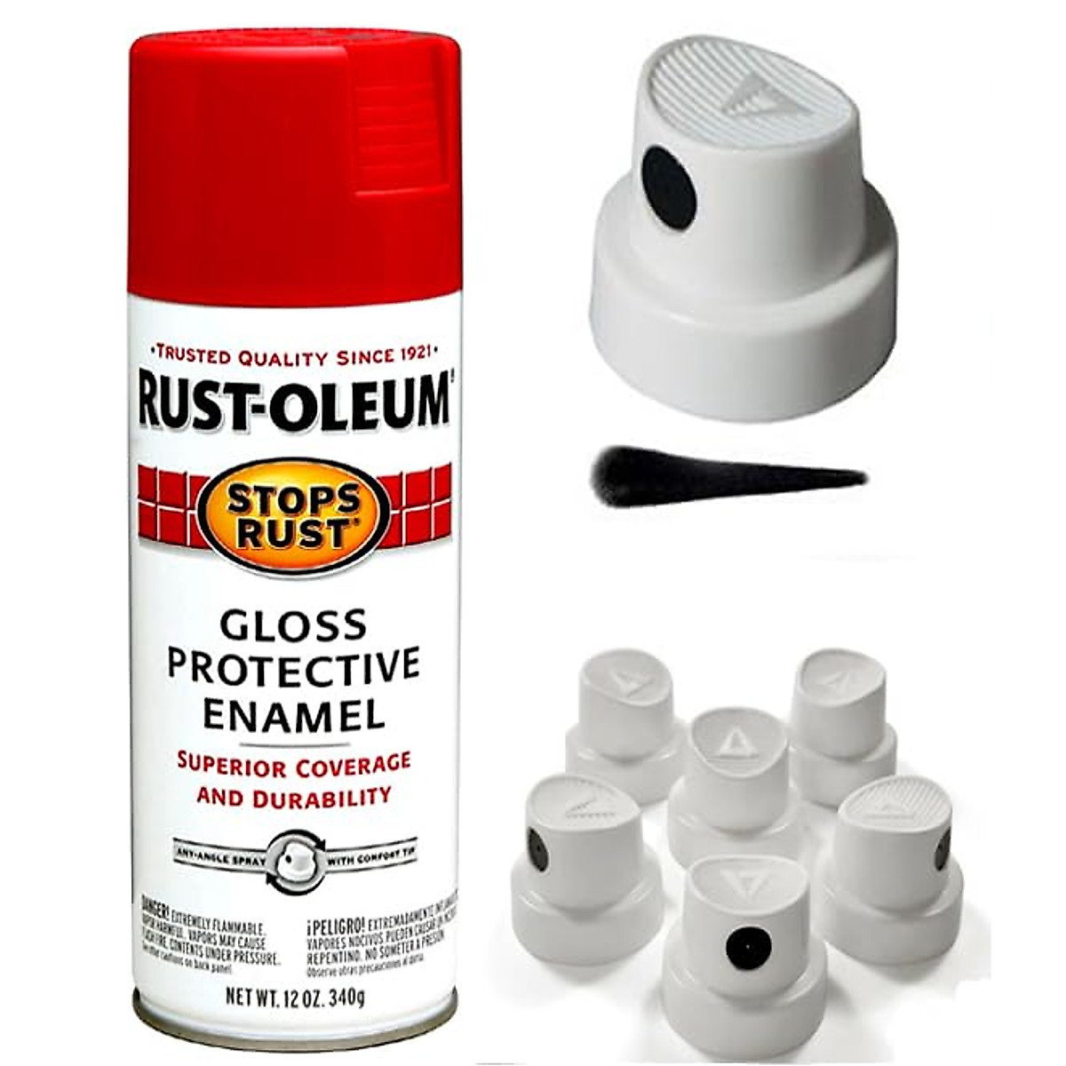 Spray Paint Caps for Rust-Oleum Spray Paint, Painters Touch 2X Ultra Cover, (5) Pack OEM Direct Fitment Caps