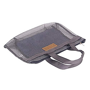 DIOMMELL 2 Pack Mesh Shower Caddy Quick Dry Tote Bag Portable Lightweight Hanging Toiletry and Bath Organizer with Zipper for College Dorms Gym Swimming Beach Travel Sports Games