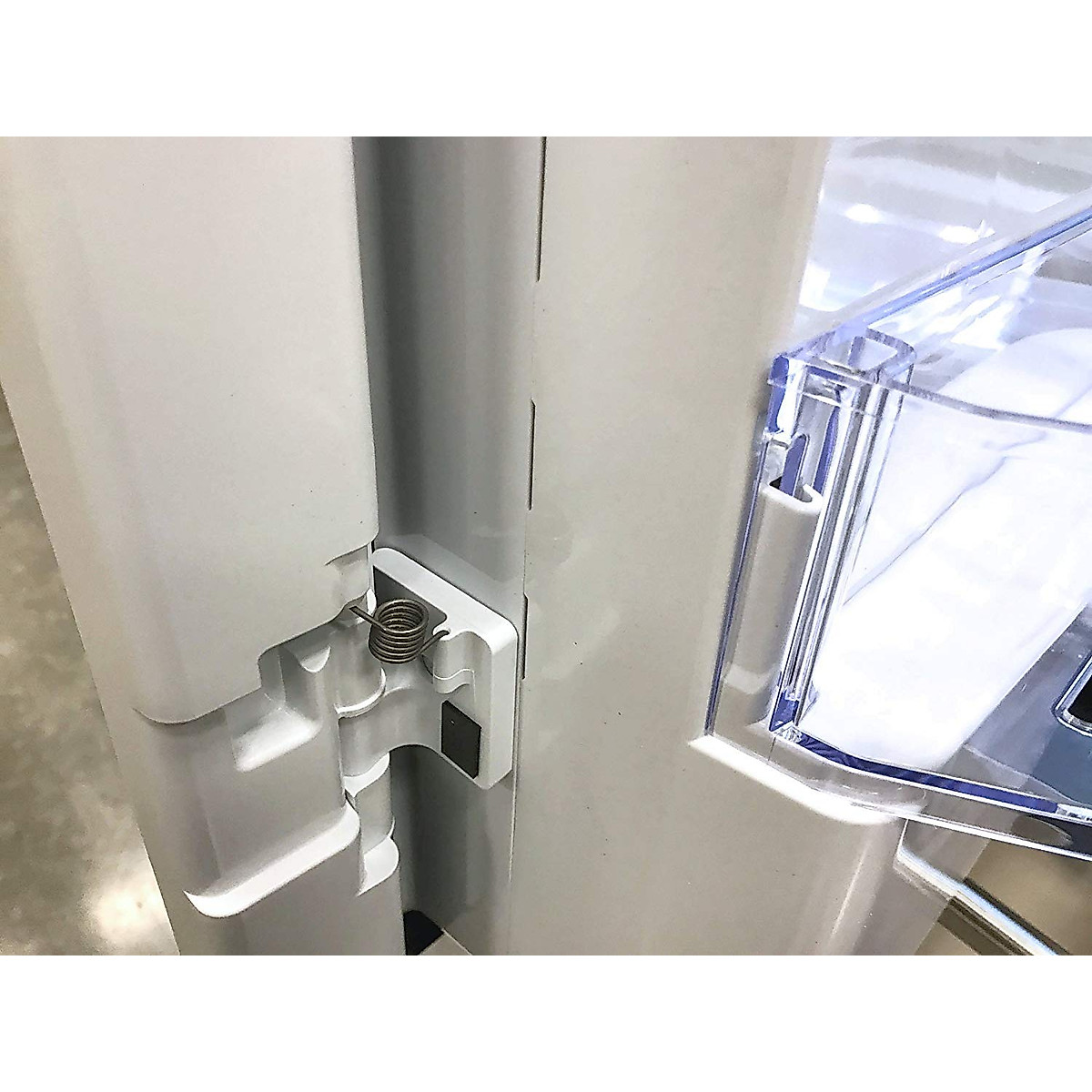 2 Pack Refrigerator Spring For Kenmore Elite Compatible With 795.741053.010 795.71063.011 Counter Clockwise Wound Door Repair French Heavy Duty Steel