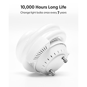 JACKYLED UL-Listed 13W T3 Spiral GU24 CFL Light Bulbs, 2700K Soft White 2 Prong Twist Lock Base Light Bulb, 1000 Lumen Compact Fluorescent Bulbs (2 Pack)