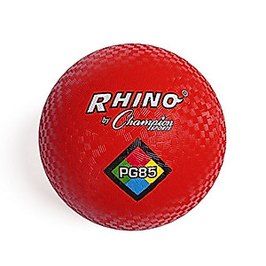 Champion Sports Playground Ball (Red, 8.5-Inch)