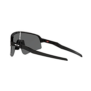 Oakley Men's OO9465 Sutro Lite Sweep Rectangular Sunglasses, Matte Black/Prizm Black, 39 mm