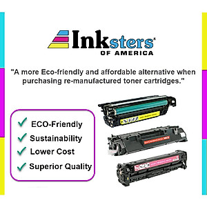 Inksters of America Remanufactured High Yield Black Toner Cartridge (Reused OEM Chip) for HP 206X (W2110X)