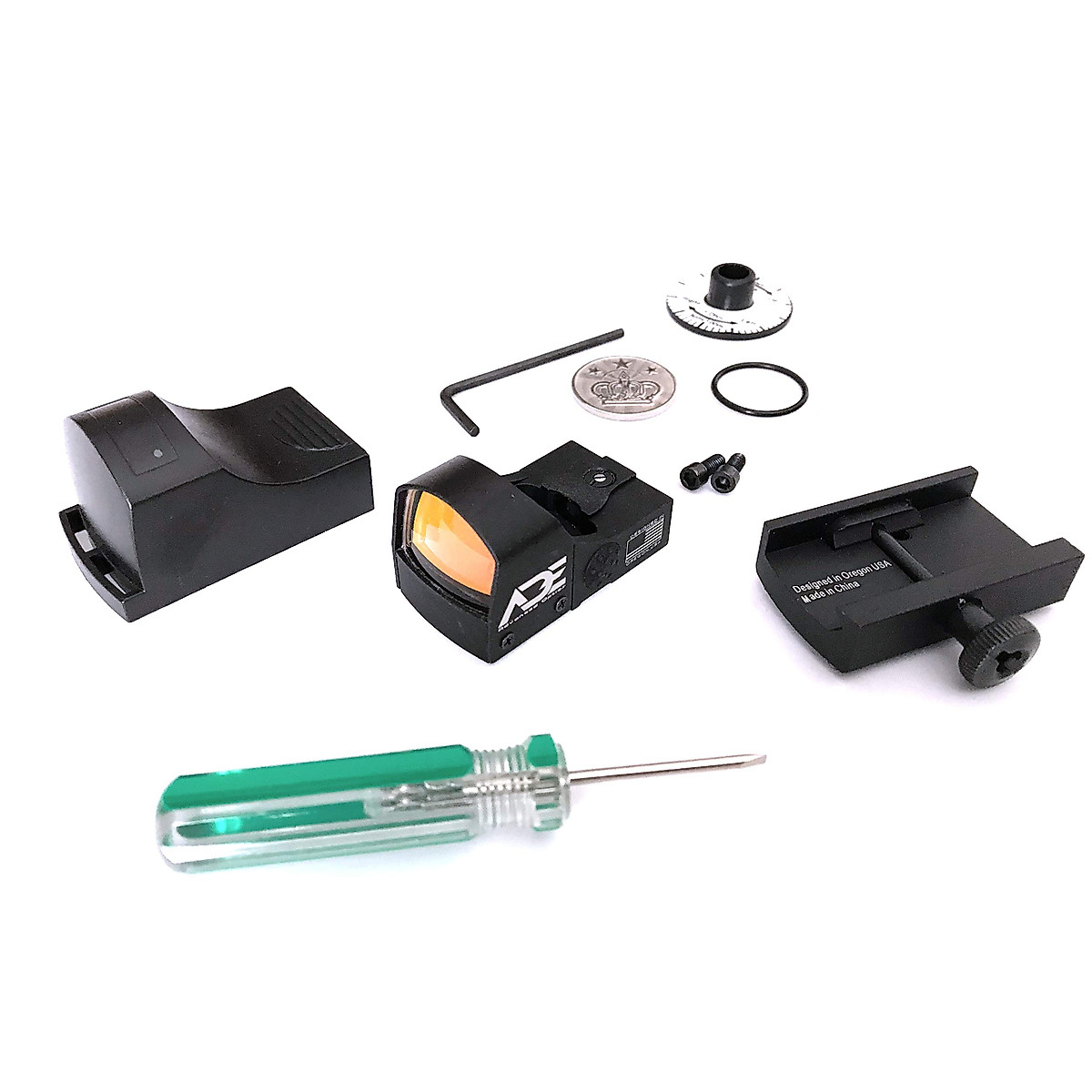 Ade Advanced Optics Crusader RD3-009 Red Dot Reflex Sight + Optic Mounting Plate for Sig Sauer P320 M17 / M18 Pistol