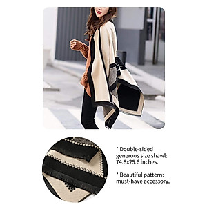 Jeelow Winter Scarf Scarfs For Women, Cashmere Like Blanket Scarf Pashmina Shawls And Wraps Scarves (Abstract)