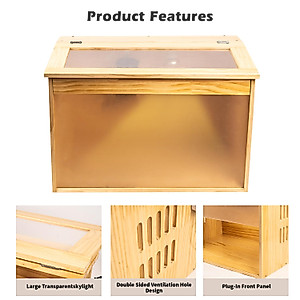 TANXAKUFAN Incubator for Small Animals with Thermostat, Intelligent Chick Brooder Box, Incubator for Newborn Puppies and Kittens, Intelligent Puppy Incubator Dog Kennel Pet Box