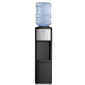 VECYS Hot and Cold Top Load Water Cooler Dispenser, 3 or 5 Gallon with Child Safety Lock, Built-in Refrigerating Compressor and 304 Stainless Steel Water Tank