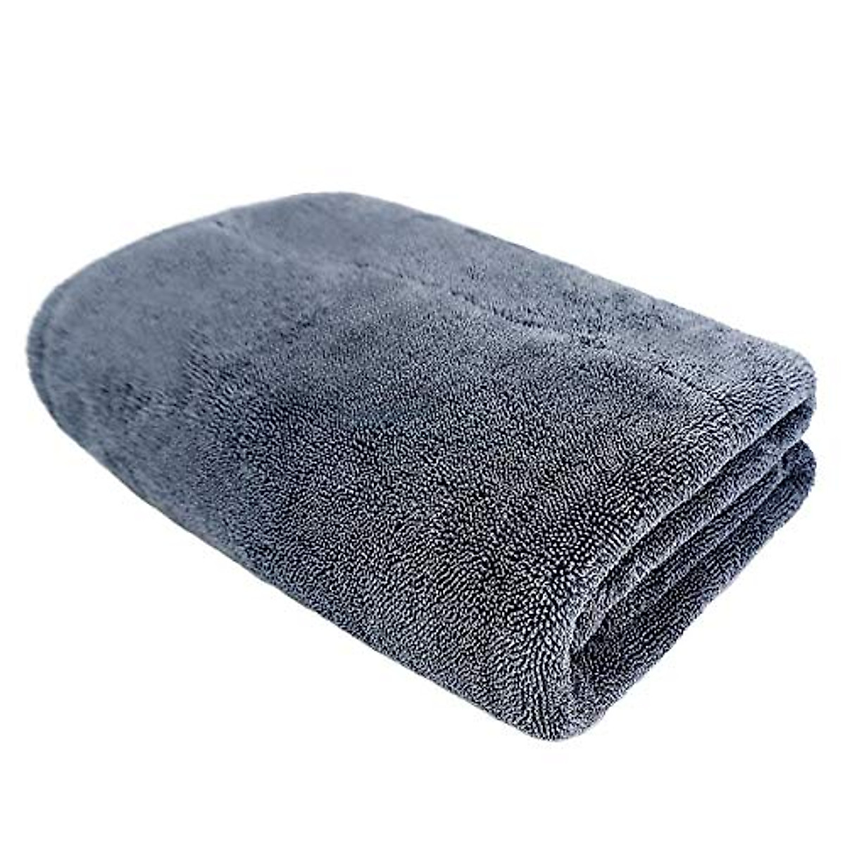 Microfiber Car Drying Towel, 1300GSM Superior Absorbency Twist Loop for Drying Cars, Trucks, and SUVs (Gray, 20"x32")