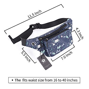 HUA ANGEL Fanny Pack for Women & Men - Crossbody Waist Bag Lightweight Belt Bum Bag for Sports, Travel, Hiking, Everyday Use