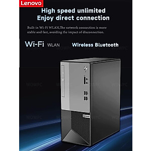 Lenovo ThinkCentre M720 Tower, Intel Core i3-10100 Processor, 16GB RAM, 256GB PCIe M.2 SSD, 1TB HDD, Windows 11 Pro 64-bit, Black Keyboard and Mouse