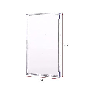 UTCTBC Trading Card Sleeves Top Loaders 20 pcs Hard Acrylic Card Protector Clear Card Brick + 5 Display Stand Fit for Standard Sports Cards,Baseball Card Holder Cases Collectibles