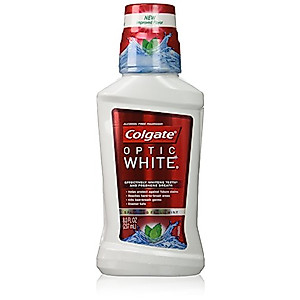 Colgate Optic White Mouthwash, 8 Fluid Ounce