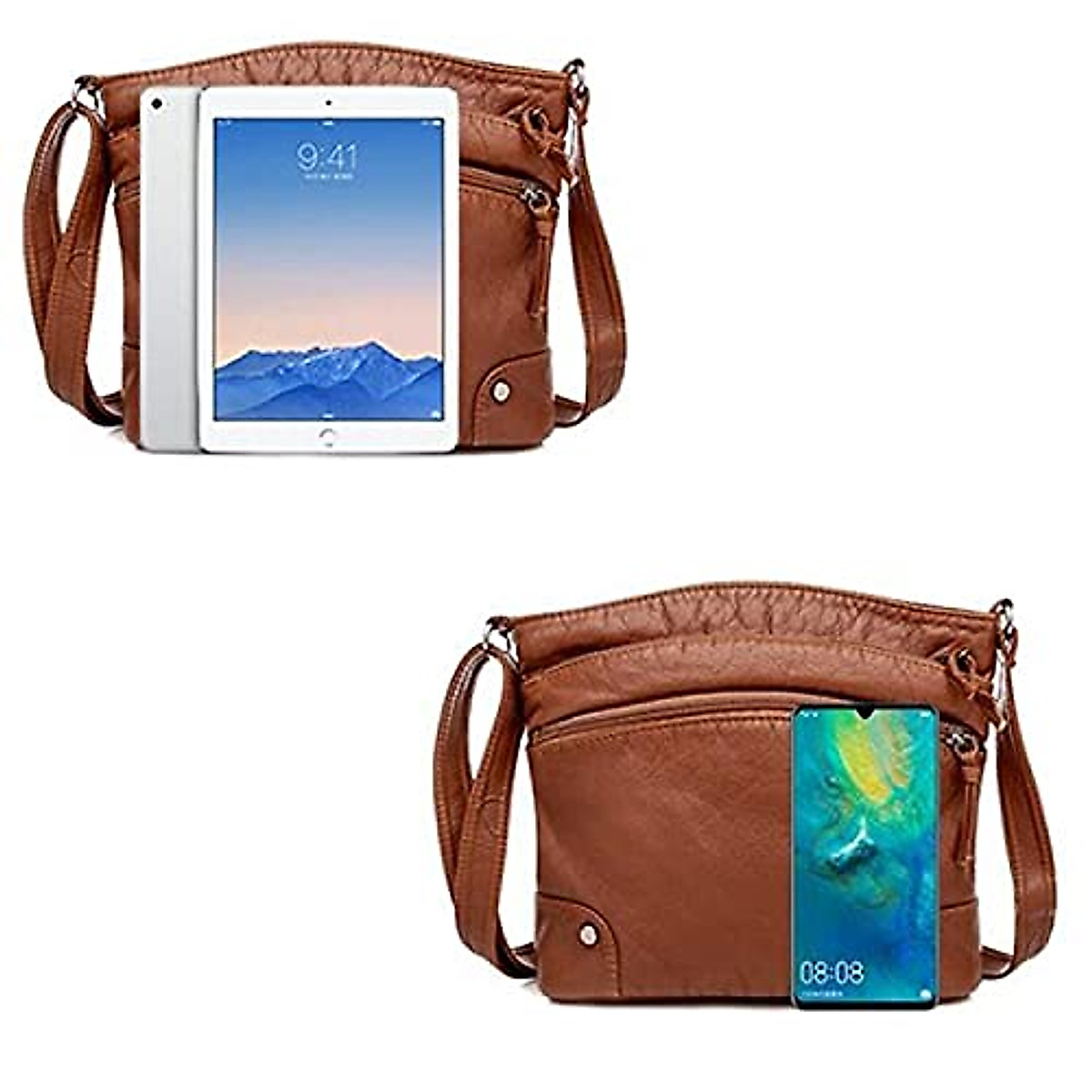 Purses for Women Soft PU Leather Shoulder Bag.HgOgTg Ladies Crossbody Purse Pocketbooks (1#)