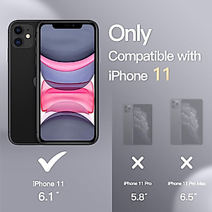 JETech Silicone Case for iPhone 11 (2019) 6.1-Inch, Silky-soft touch Full-Body Protective Case, Shockproof cover with Microfiber Lining, Black