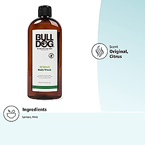 BULLDOG Mens Skincare and Grooming Body Wash, Original, 16.9 Fluid Ounce