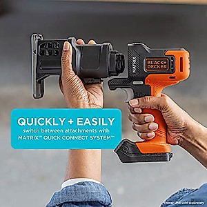 BLACK+DECKER Matrix Jig Saw Attachment For Cordless Drill (BDCMTJS)