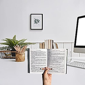 Thumb Book Page Holder Bookmark Dried Flower Resin Book Page Holder Transparent Handmade Personalized Flower Reading Accessories 2 Pcs (zisejia)