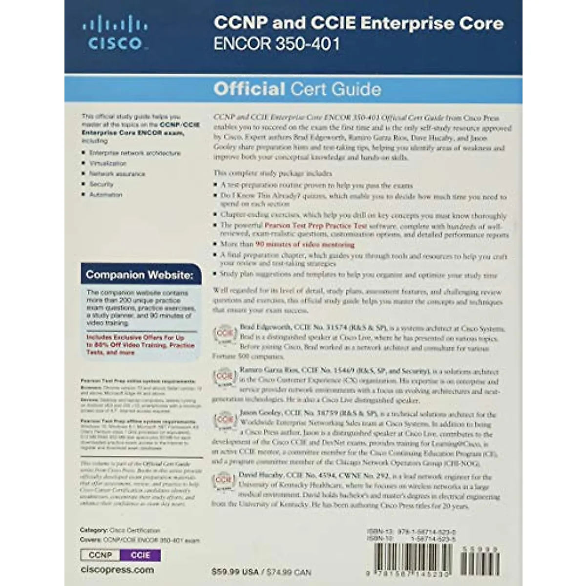 CCNP Enterprise Core ENCOR 350-401 and Advanced Routing ENARSI 300-410 Official Cert Guide Library