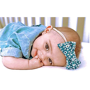 DiaperSquad's Baby Girl Bow Headbands Newborn Infant Toddler 20-pack Hairbands and Bows Child Hair Accessories