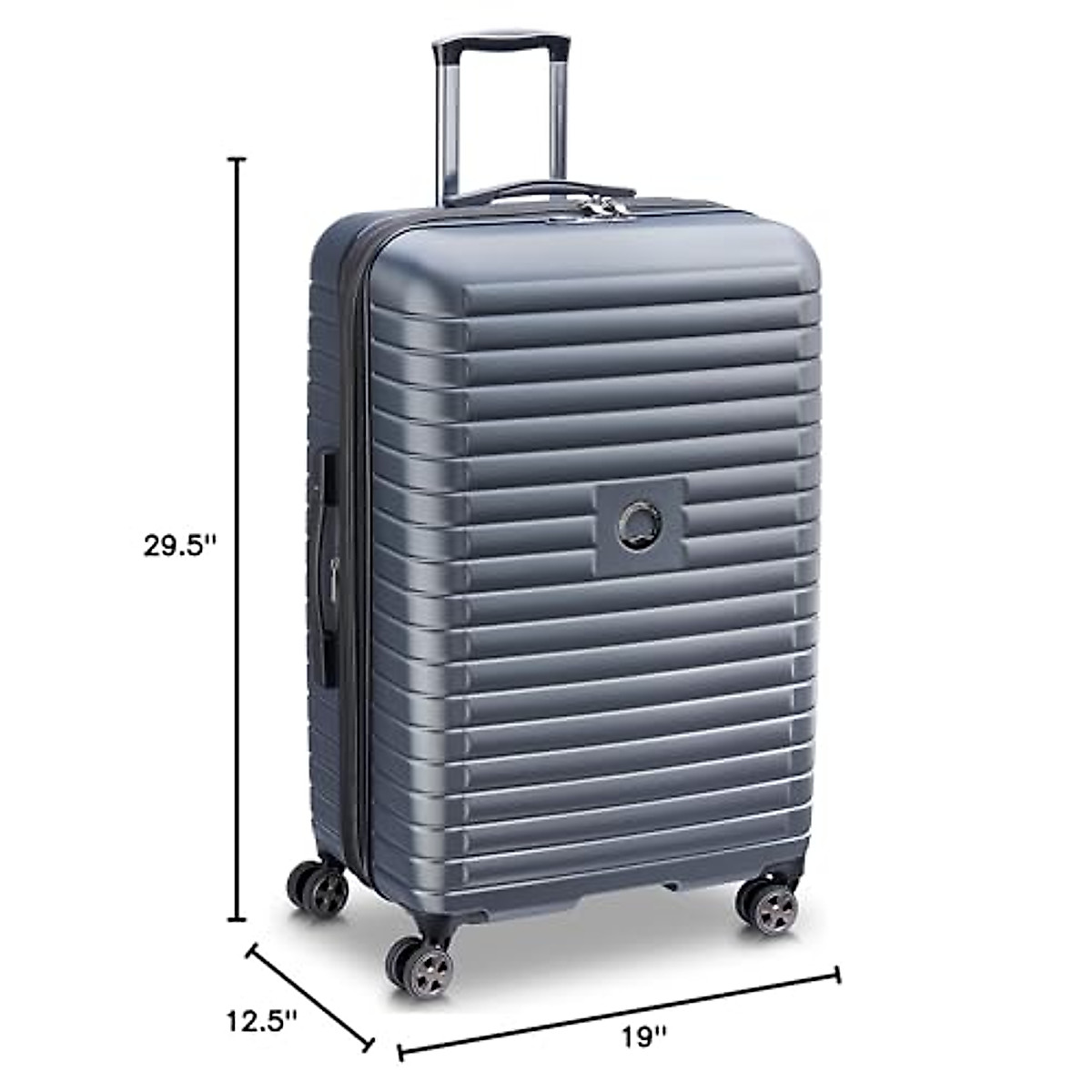 DELSEY PARIS Cruise 3.0 Hardside Expandable Luggage with Spinner Wheels, Graphite, 3 Piece Set (21/24/28)