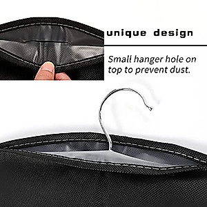 40‘’Garment Bags【3 Pack】Suit Bag for Storage Hanging Clothes Suitable for Storage of Dresses Suits Overcoats Garment Can Provide Neatness and Space-Saving for Your Wardrobe (Black, 40 × 24 Inch)