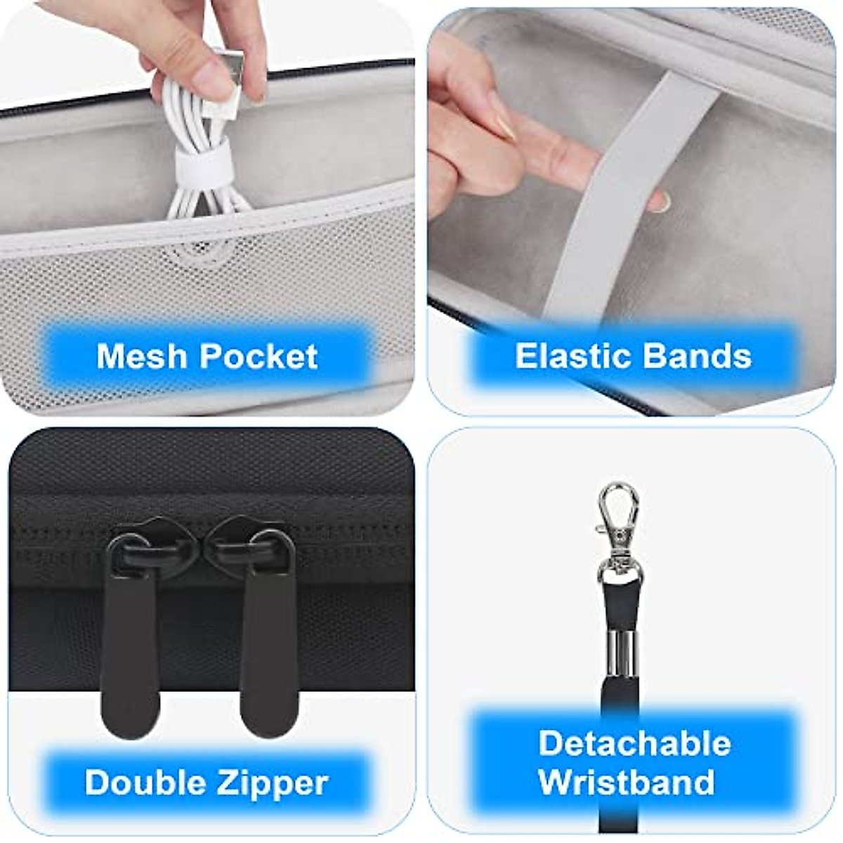Elonbo Hard Travel Case for Backbone One Mobile Gaming Controller,Compatible with Backbone One for iPhone/iPhone PlayStation Edition/Android/Android PlayStation Edition， Handheld Gaming Console Holder