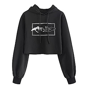 ZAFUL 2022 Winter Women's Letter Graphic Pullover Sweatshirts Unisex Oversized Fleece Lined Sweatshirt Y2K Tops