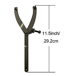 Spanner Wrench Clutch Wrench Adjustable Wrench Holder Hub Flywheel Sprocket Spanner Wrench Set Fan Clutch Removal Tool Tools Scooter Motorcycle Accessories (Type A+B)