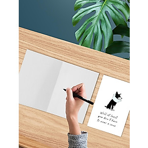 Heollaok Funny Recovery Card for Him Her, Humorous Get Well Soon Card for Friends, Well at Least You Don't Have to Wear a Cone Card, Cute Pug Cone Card