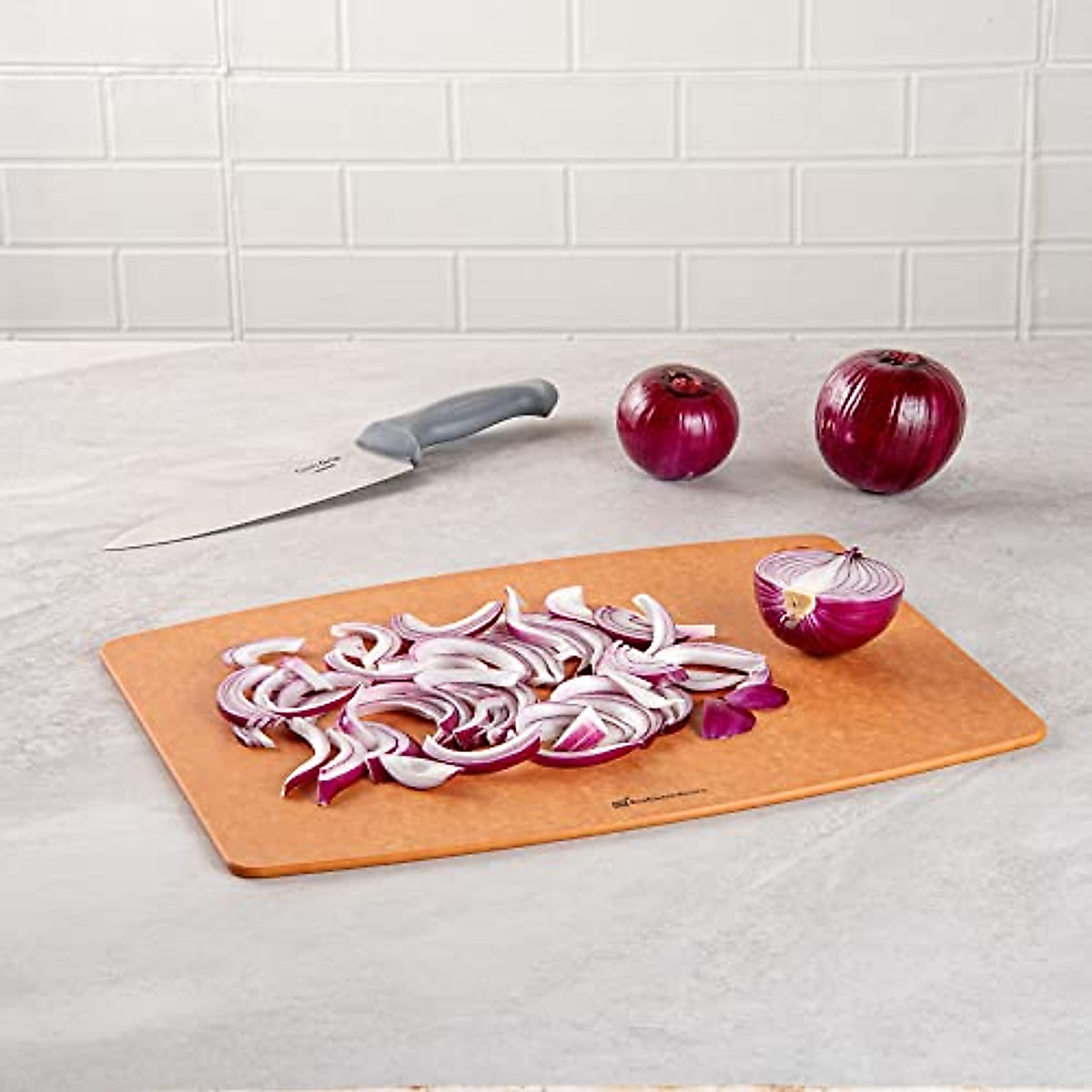 Restaurantware Nature Tek Kraft Wood Fiber Cutting Board - 17 1/4" x 12 3/4" - 1 count box