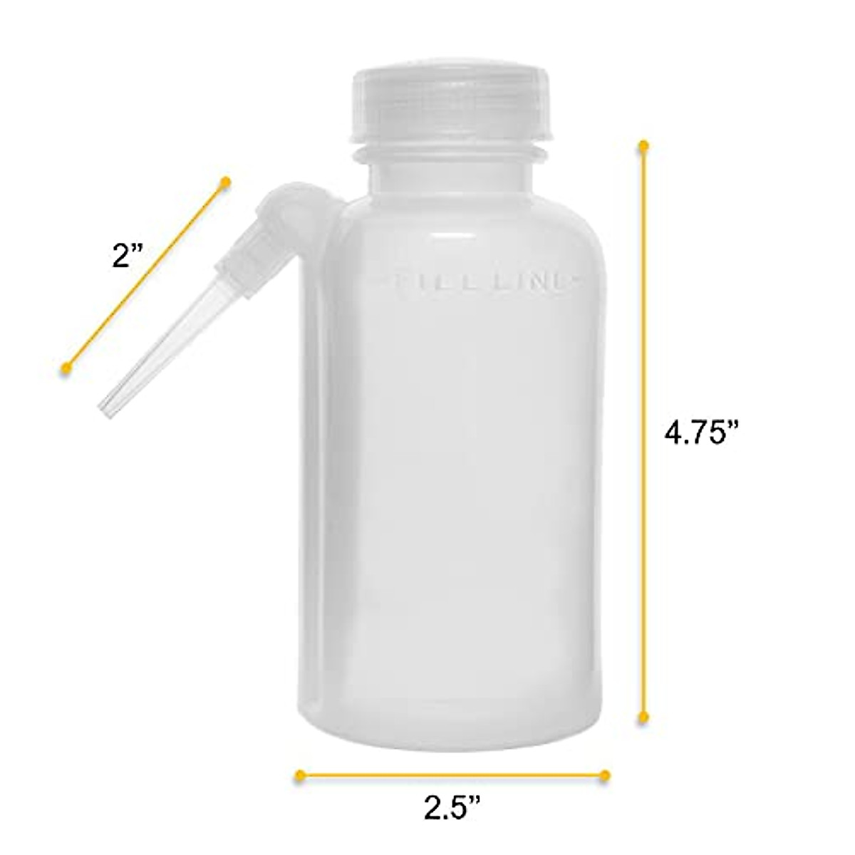 EISCO Wash Bottle, 250ml - Polyethylene - Translucent, Unbreakable - Screw Cap with Down Spout for Dispensing Liquid Labs