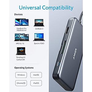 Anker 341 USB-C Hub (7-in-1) with 310 USB-C Adapter (4K HDMI)