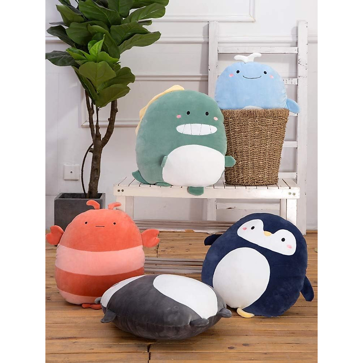 CASAGOOD Soft Dinosaur Plush Hugging Pillow Cute Dinosaur Stuffed Animal Plushies Toy Dinosaur Kids Stuffed Animals Dino Plush Toys for Birthday, Valentine, Christmas 12 Inch