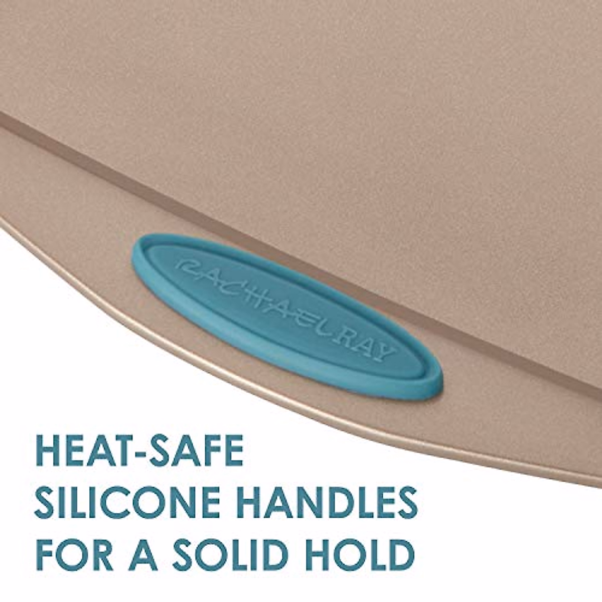 Rachael Ray Cucina Nonstick Baking Pan / Nonstick Cake Pan, Square - 9 Inch, Brown