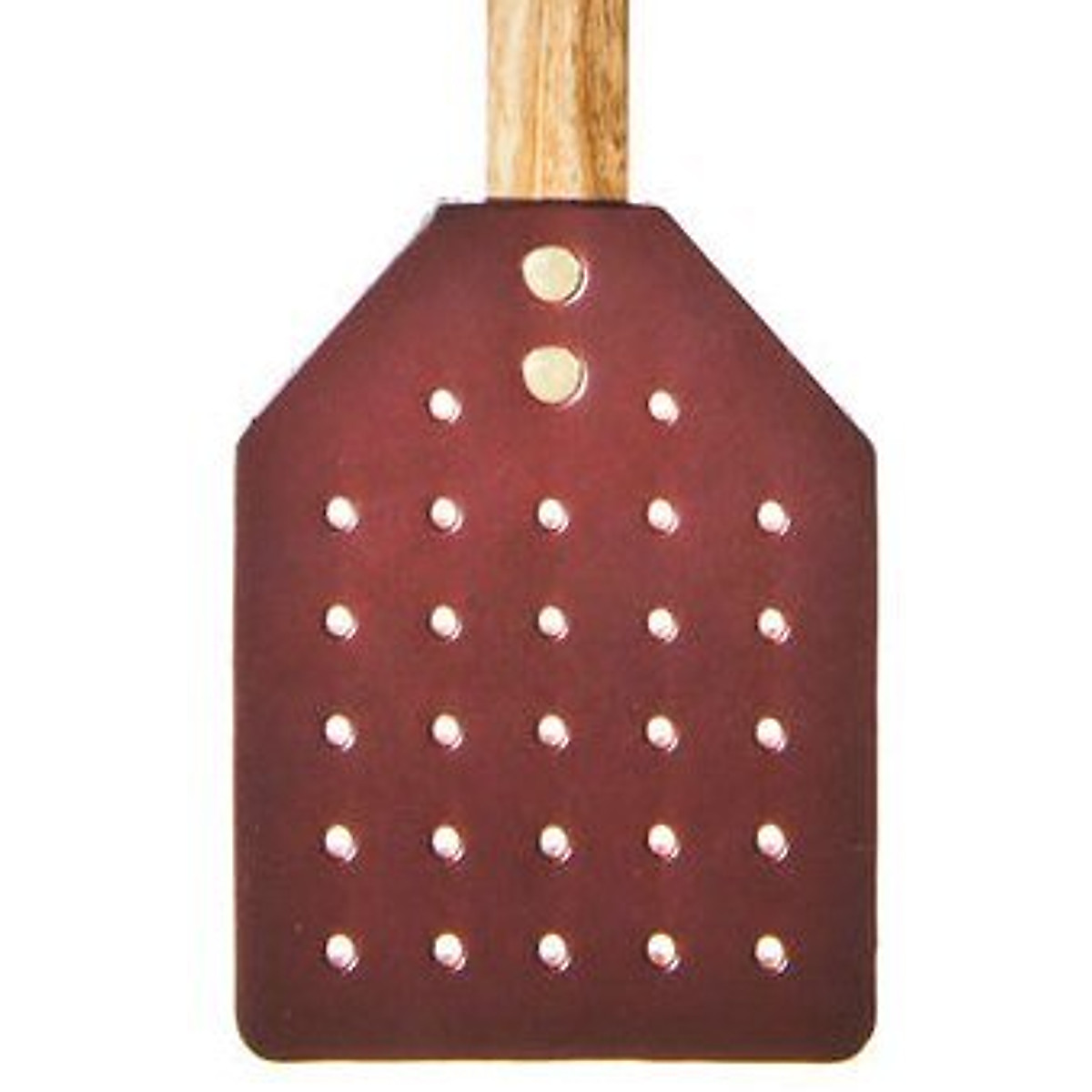 Heavy Duty Leather Fly Swatter- 17.5” Made by Amish Craftsmen Brown Leather Swatter Durable Wooden Handle-– Bug Swatter, Mosquito Swatter, Wa