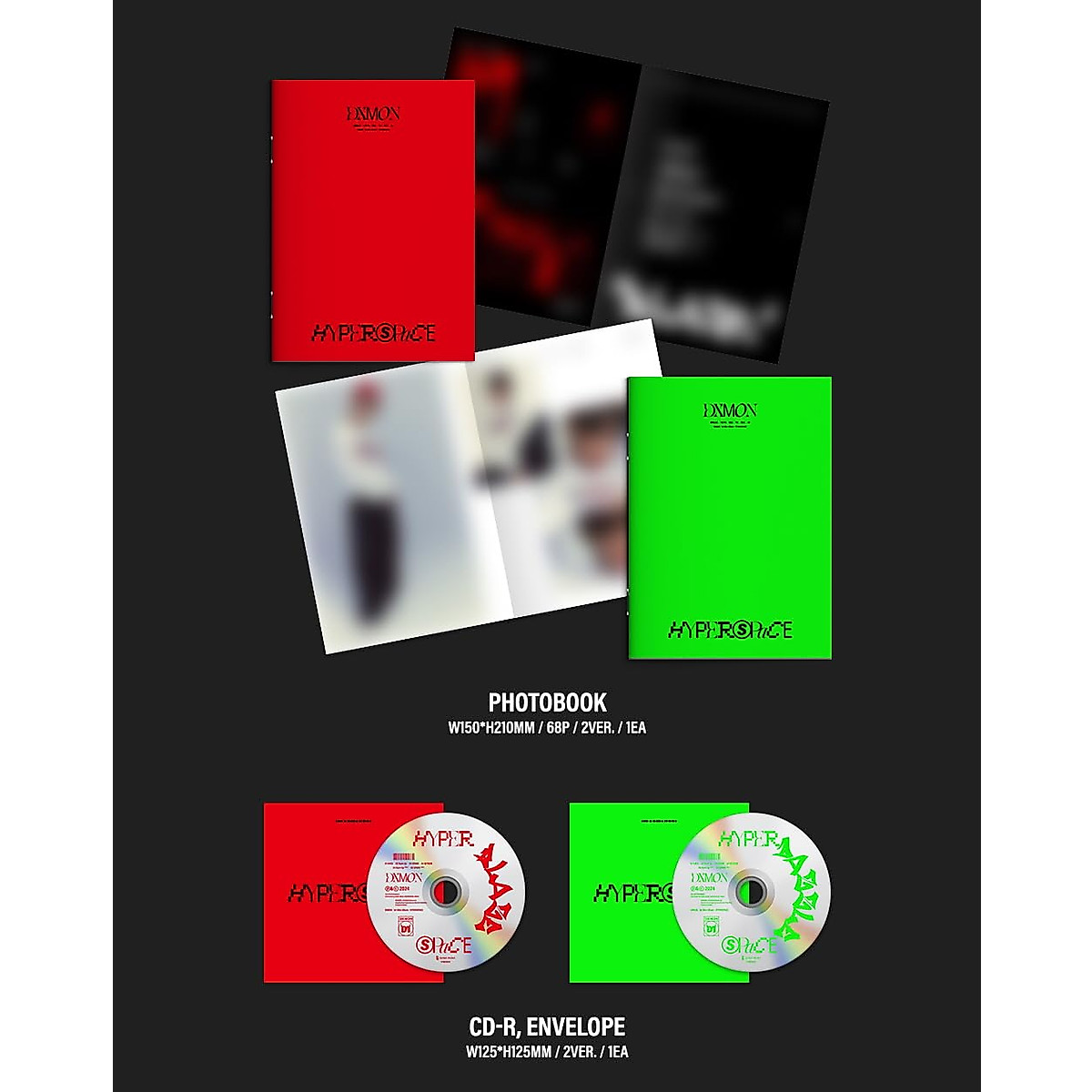 Dreamus DXMON - 1st Mini Album HYPERSPACE (2 ver. SET), KTMCD1251