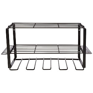 Stalwart Power Tool Organizer - 3-Tier Garage Shelving Unit with 110lb Max Capacity - Wall Mount Garage Storage System for Tools