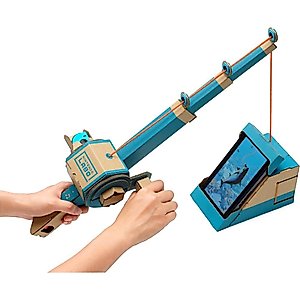 Nintendo Labo Variety Kit, Customization Set, and Nintendo Switch Console with Neon Joy Con Bundle