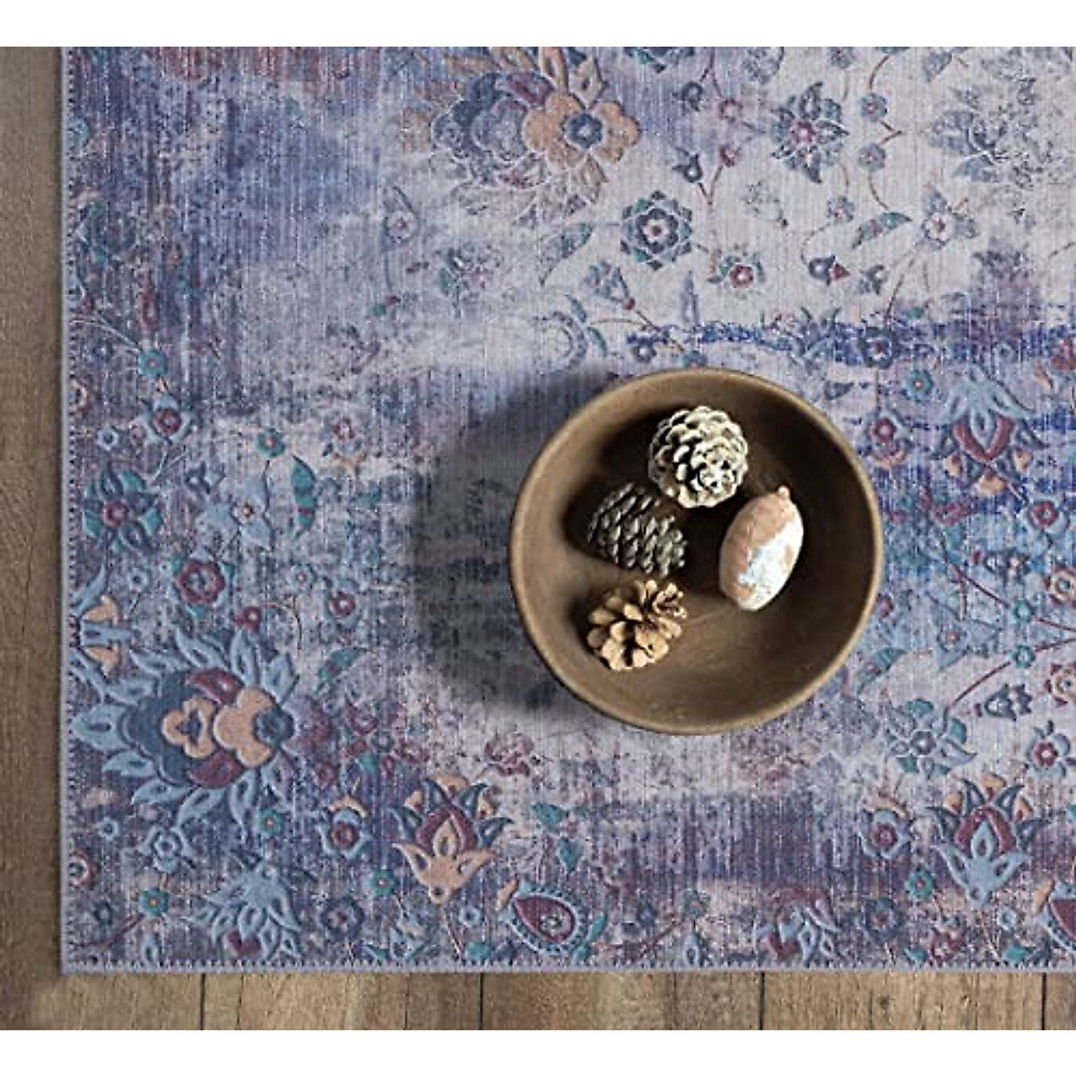 Perga Rugs Machine Washable Area Rug for Bedroom, Kitchen, Bathroom, Living Room, Entryway, Home Decor Non Slip Rug, Pet Friendly & Resistant Throw Indoor Floor Carpet