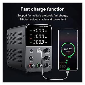 Adjustable DC Power Supply 60V 5A Lab Bench Power Source Stabilized Power Supply Voltage Regulator Switch 120V 30V 10A(WPS1602)