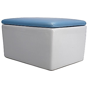 First of a Kind Ceramic Butter Box, Red, White & Blue - Vintage Butter Keeper Dish with Lid - Farmhouse Kitchen Decor - Butter Storage Container for Refrigerator - Butter Holder Container Box