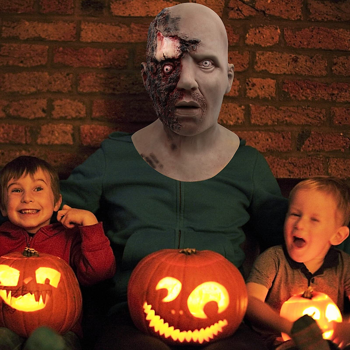 Scary Walking Dead Zombie Mask Creepy Latex Halloween Costume Horror Bloody Adult Halloween Decoration Props