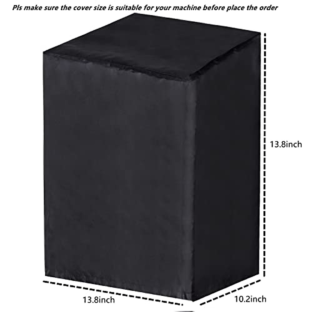 PASONIKA Coffee Maker Cover, Dustproof Appliances Cover, Black