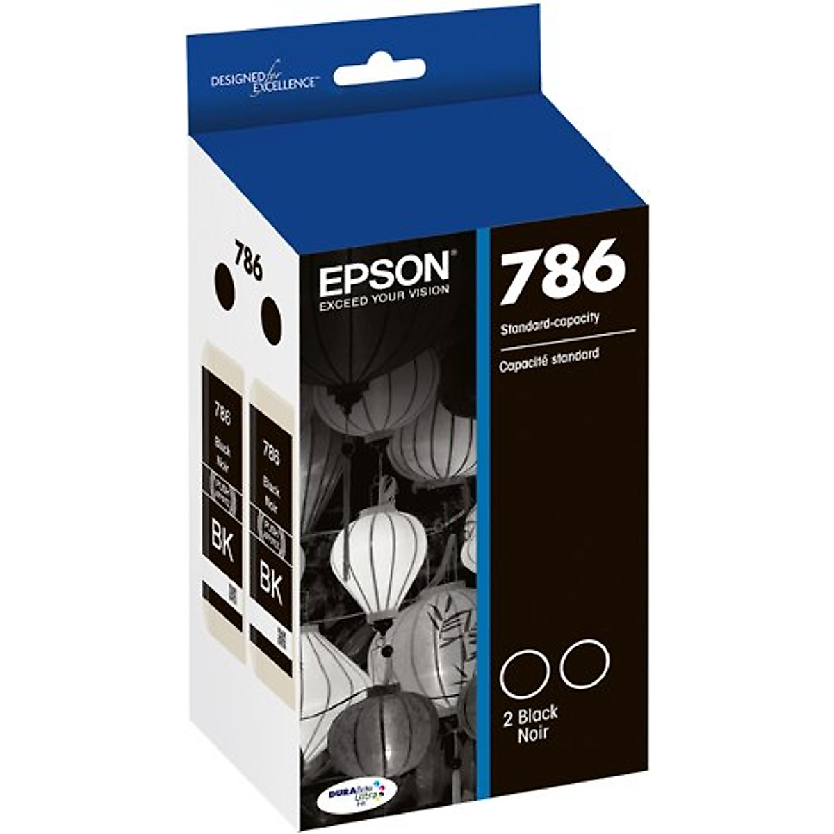 Epson DURABrite Ultra Standard-Capacity -Ink -Cartridge, Dual Black (T786120-D2)