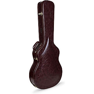 Crossrock CRW600DBR Dreadnought Guitar Case, Multi-layer Wood Case, Arch-top Style, Vintage Brown