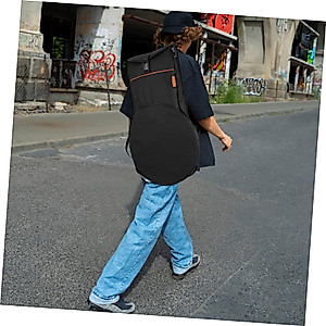 Generic Drum Pad Bag, Dumb Bag Storage Backpack Cases with Detachable Carrying Black Waterproof Oxford Fabric Pouch Holder for 12Inch and 8Inch Pads, EZM4R14DXK03859ZS8