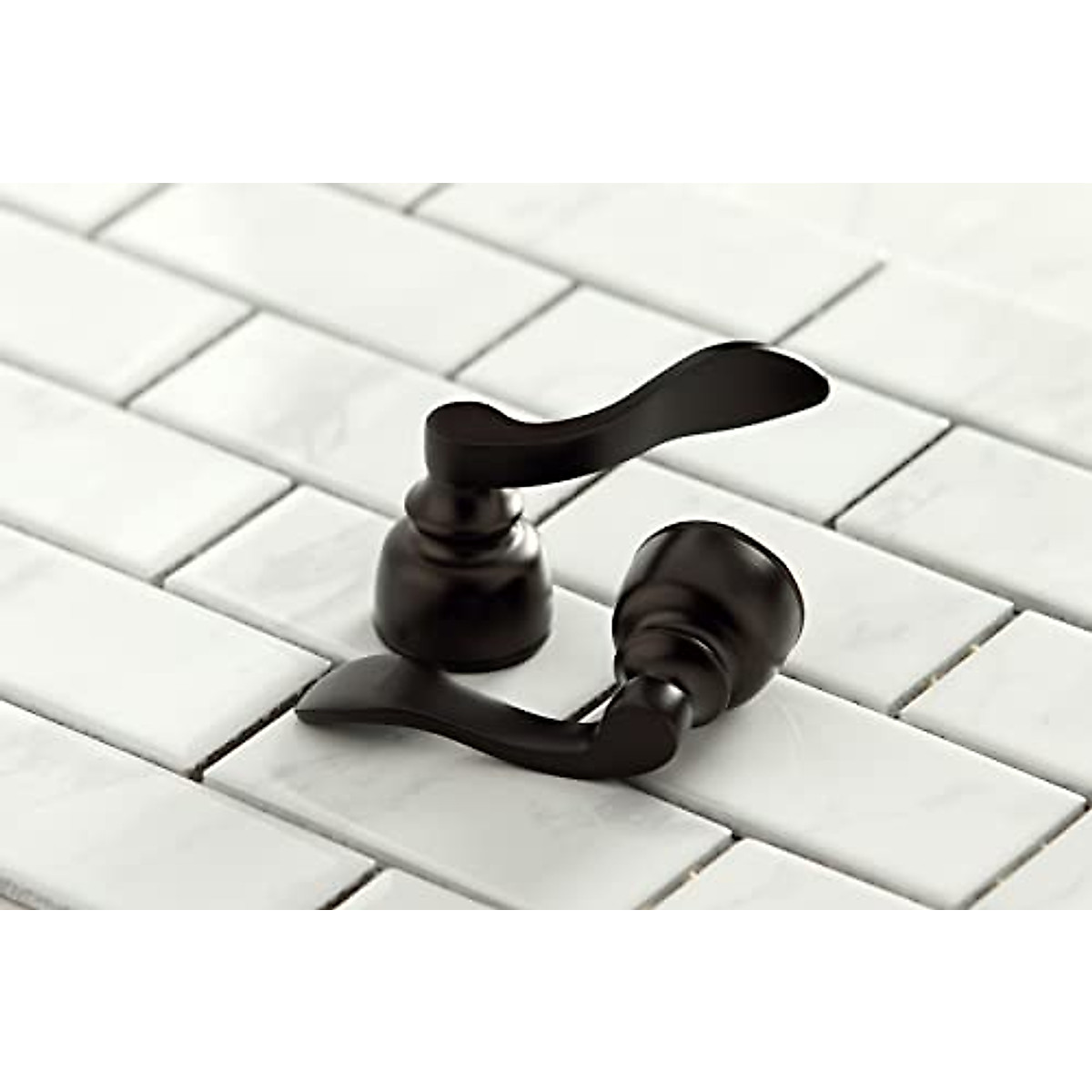 Kingston Brass FB795NFLSP NuWave French 8-Inch Centerset Kitchen Faucet with Sprayer, 8-3/4 Inch in Spout Reach, Oil Rubbed Bronze
