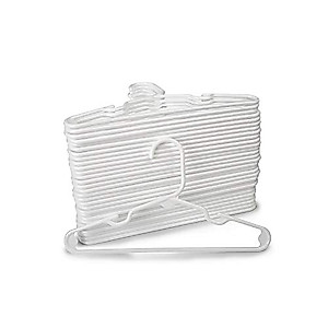 1InTheHome White Nursery Hangers 30 Pack for Baby, Toddler, Kids, Children (30 Pack)