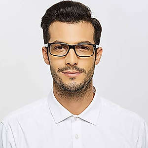 NORPERWIS 5 Pair Reading Glasses Quality Lightweight Blue Light Blocking Eyeglasses with Spring Hinge Readers for Women Men (5 Pack Black-1, 1.50)