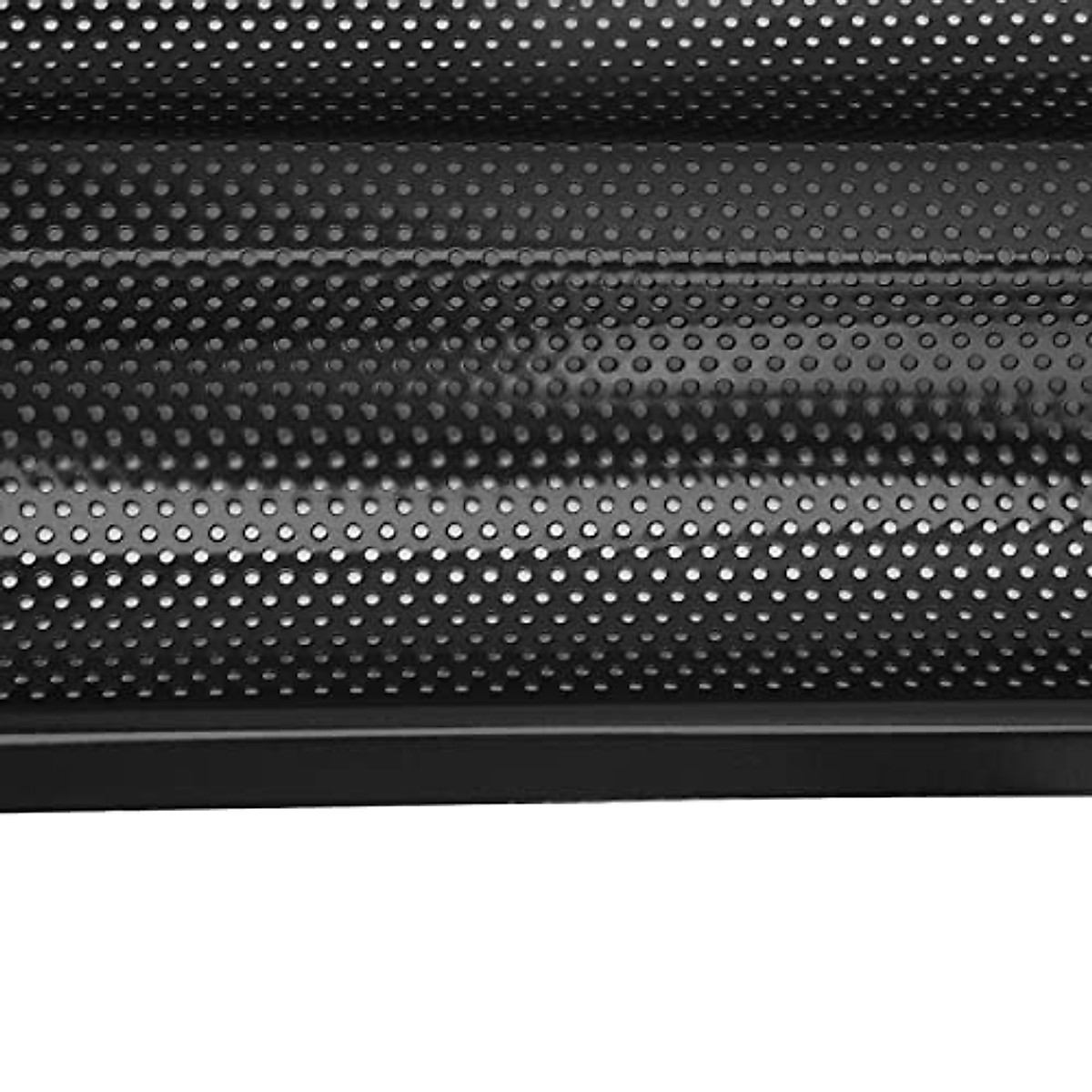 Baguette Pan, French Bread Pan Easy To Release 3 Slots Easy To U Shape Black Uniform Heating Stainless Steel for Kitchen